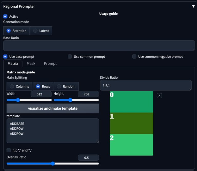 Regional Prompter 사용법 | 2차원 영역별 프롬프트 적용하기 - AIPOQUE