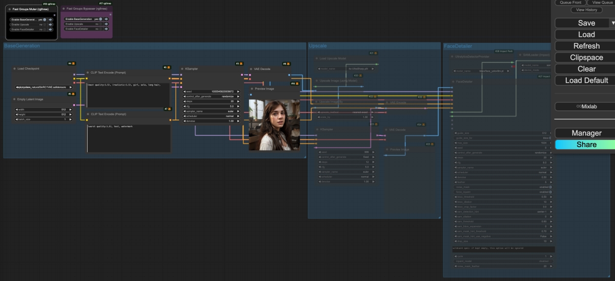 ComfyUI 스위치의 끝판왕 Fast Groups Bypasser Muter 활용하기 - AIPOQUE